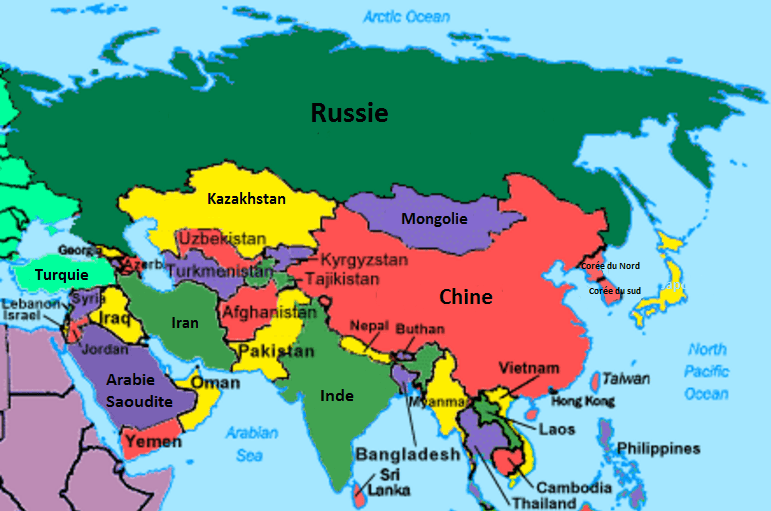 Cartes De L Asie Et Informations Sur Le Continent Asiatique Cartes De L Asie Et Informations Sur Le Continent Asiatique